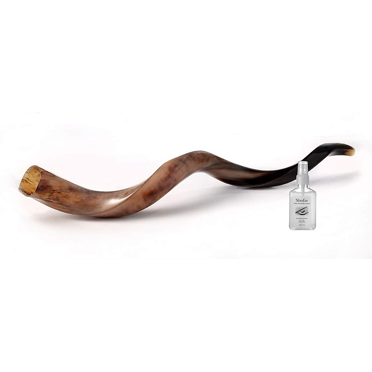 SHOFAR Full Polished Kosher Kudu Horn 40''-42" + Bag + Guide + Spray by Yaliland