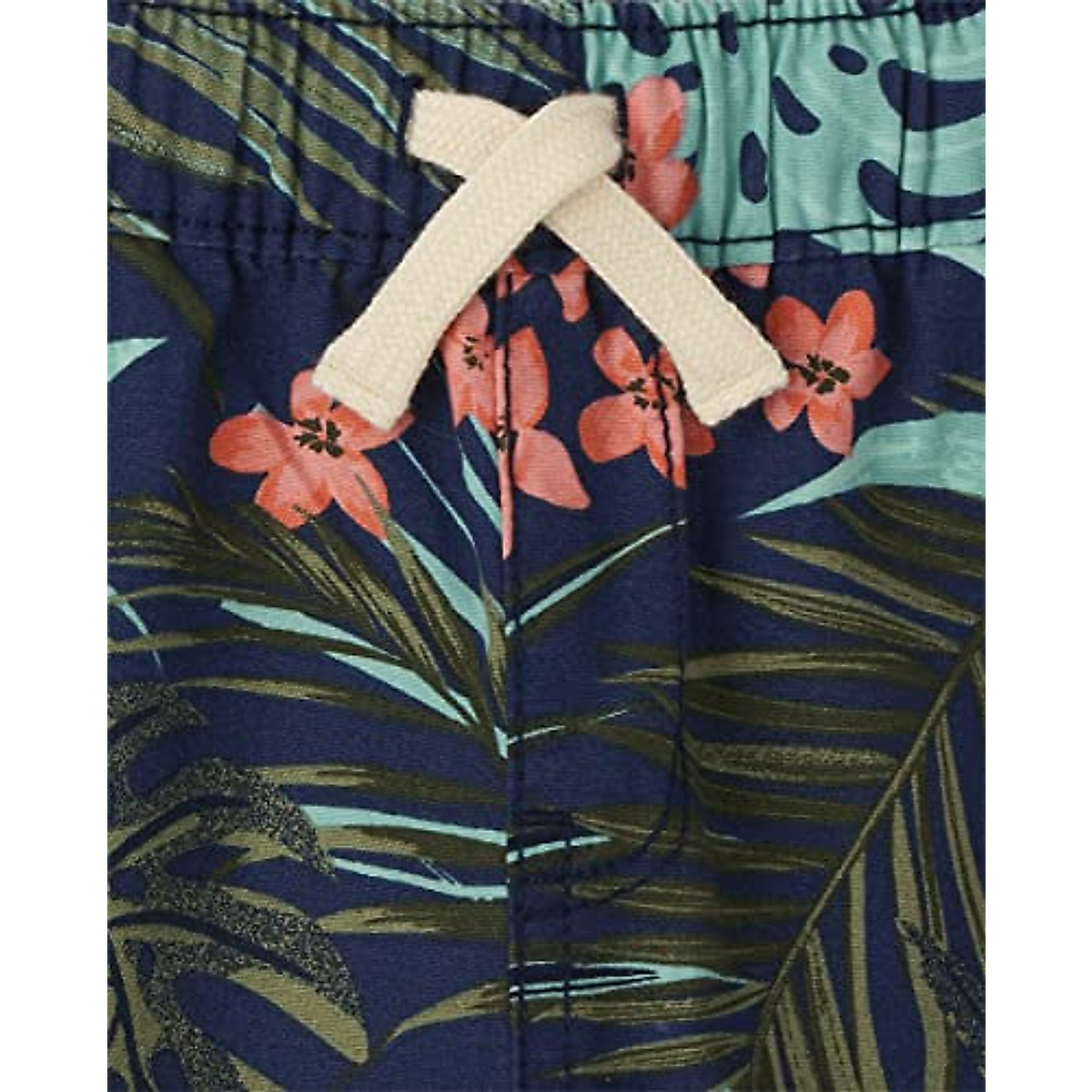 The Children's Place baby boys The Children's Place and Toddler Print Pull on Jogger Casual Shorts, Tidal, 4T US