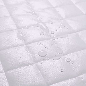 Waterproof Crib Mattress Protector Pad - 2 Pack - Washable and Comfy Crib Mattress Protector Baby Fitted Bed Sheets (52*28*9 inches)