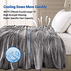 Topcee Cooling Blanket for Night Sweats Decorative Tie Dye, Absorbs Heat to Keep Cool on Warm Nights, Q-Max 0.5 Cooling Blankets for Hot Sleepers, Ultra-Cool Lightweight Sofa Throw Blanket (50"x70")