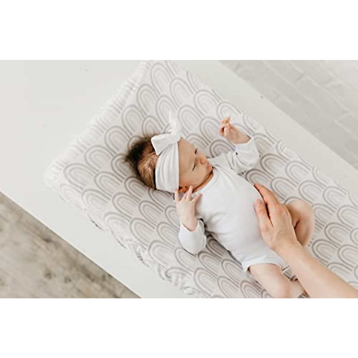 Premium Knit Diaper Changing Pad Cover"Bliss" by Copper Pearl