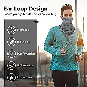 CGTL UV Protection Neck Gaiter Windproof Scarf Ear Loops Face Scarf for Fishing Hunting Kayaking Hiking Cycling Motorcycle Sports Outdoors