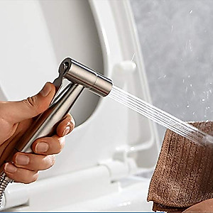 ifgswopq Handheld Toilet Bidet Sprayer Kit Stainless Steel Hand Bidet Faucet for Bathroom Hand Sprayer Shower Self Cleaning