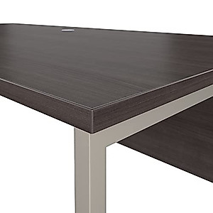 Bush Business Furniture Hybrid Computer Table Desk with Metal Legs, 72W x 36D, Storm Gray