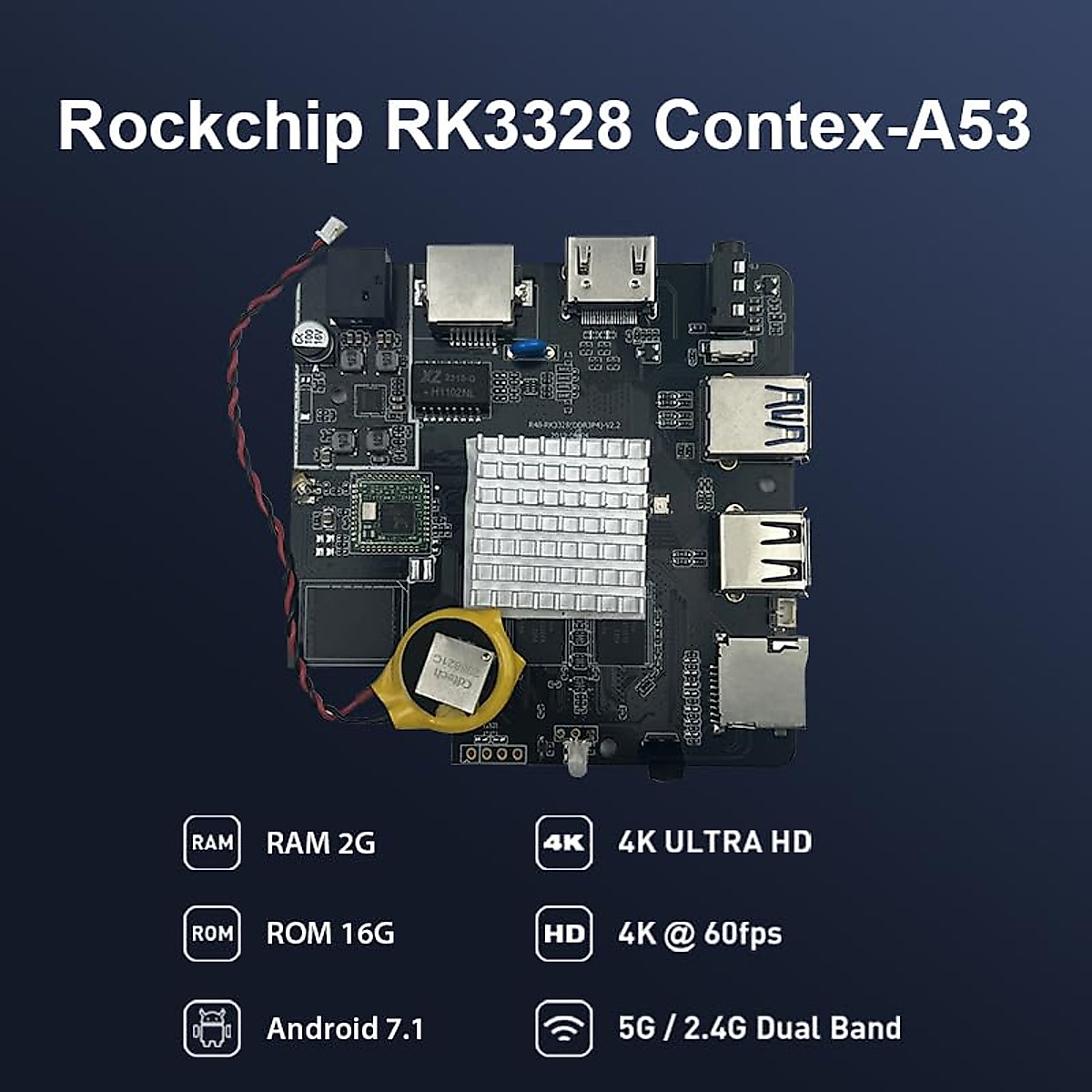 Lunzn Adertising Media Player Box Commercial Display Mate Remote Publish Menu AD 2+16G Digital Signage Box (YM06 / 2+16G)