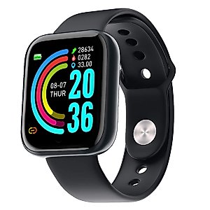 1.44" Touch Screen Fitness Watch with Heart Rate Sleep Monitor, Blood Oxygen,Step Counter for Men Women Activity Trackers Smartwatch Sports for iOS Android