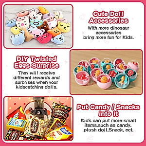 Aiqi Kids Claw Machine, Mini Candy Vending Grabber, Prize Dispenser Toys for Girls and Boys, Electronic Claw Game Machine for Party Birthdays with Lights Sound, Includes 20 Plush and 10 Mini Toys