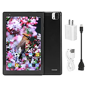 Liyeeo 8.0 Inch Tablet, 8 Inch IPS Display Dual Cameras Portable Tablet for Home for Travel (US Plug)