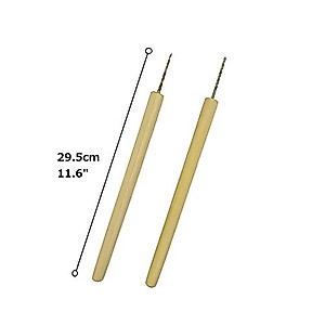 KAKURI Manual Hand Drill for Wood 1/8" Hole, Woodworking Manual Awl Tool for Pilot Hole, Japanese Gimlet Tool KIRI, Japanese Steel Screw Blade (Tapered), Made in Japan