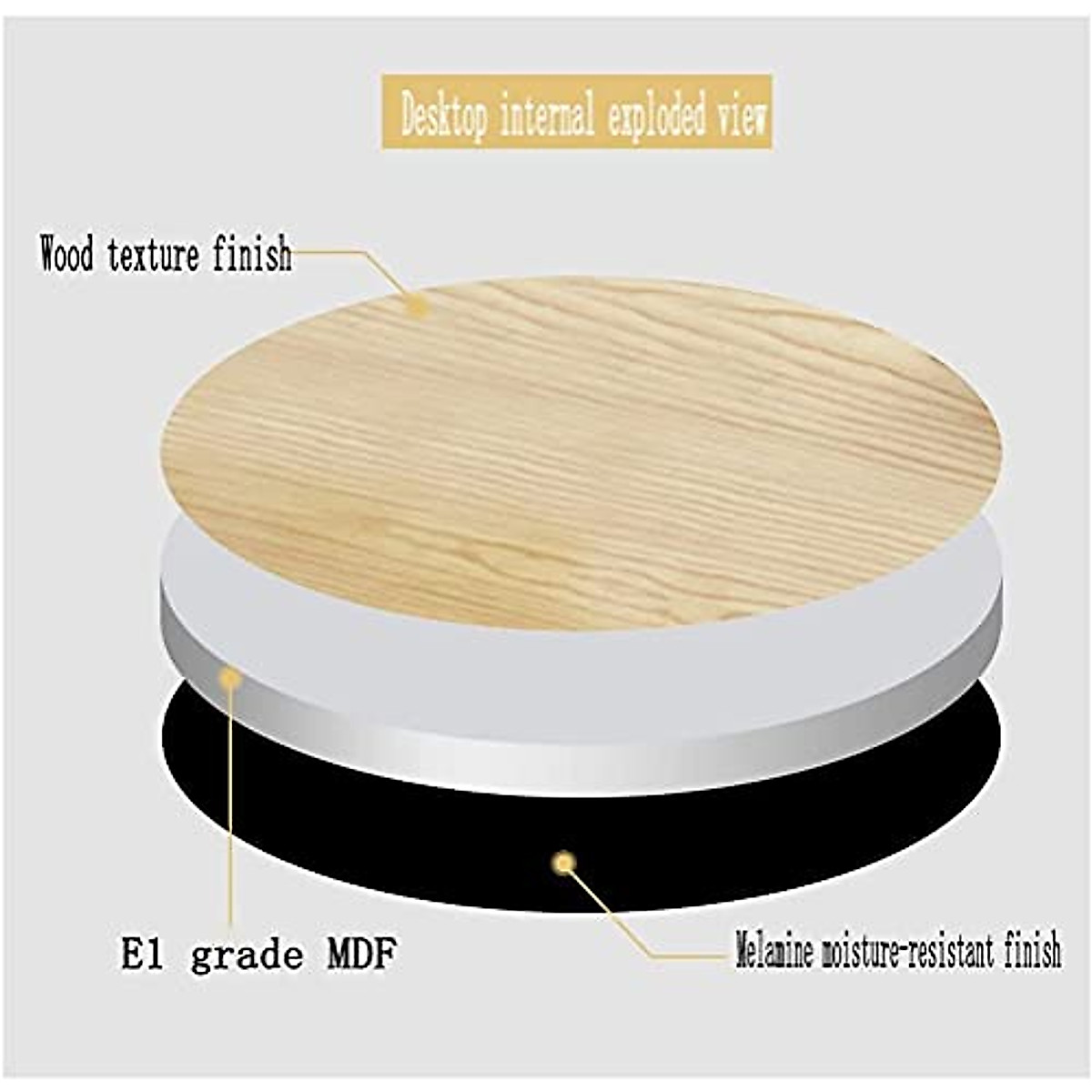 Office Business Hotel Lobby Dining Table Set, Office Table and Chair Set Hotel Reception Lounge Hotel Table and Chair Combination Cafe Milk Tea Shop Reception Room 80cm Round Table 1 Table and 4 Chair