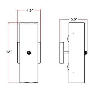 Design House 501452 2 Light Wall Light, White