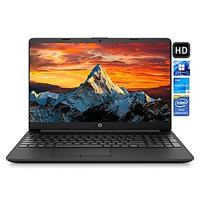 HP [Windows 11 Pro] Business Laptop, 15.6" HD Display, Intel Pentium Silver N5030 Processor, 16GB RAM, 256GB SSD, Type-C, RJ-45, HDMI, Numeric Keypad, Full-Size Keyboard, Long Battery Life, Black,PCS