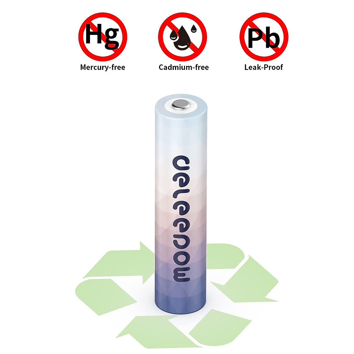 Deleepow AAA Rechargeable Batteries 1.2V 1100mAh 1200 Cycle Nimh Triple A Battery 8 Count with Micro USB and USB-C 2 Charging Port 8 Slot Smart Charger