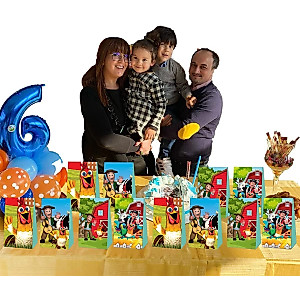 OU GUAN La Granja De Zenón Birthday party Gift Bags La Granja De Zenón Theme Party Supplies (Pack of 18)