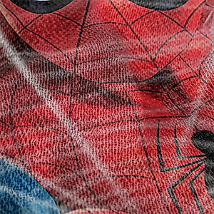 LOGOVISION Spider Man Blanket, 50"x60" Spider-Man Web Blast Woven Tapestry Cotton Blend Fringed Throw Blanket