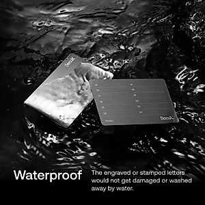 SecuX – XSEED Plus - Secure Bitcoin Wallet Crypto Seed Storage Steel Plates (Steel Punch Set Included) Compatible with SecuX, Ledger, Trezor Hardware Wallets