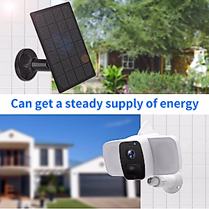 Solar Panel for Security Camera,USB Solar Panel Compatible with Rechargeable Battery Camera,5V 3.5W Waterproof Solar Panel with 10ft Charging Cable,Adjustable Security Mount(3 Pack)