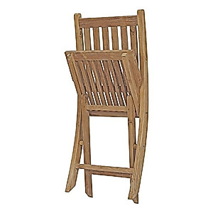 Modway EEI-2702-NAT Marina Premium Grade A Teak Wood Outdoor Patio Folding Chair, Natural