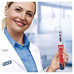 Oral-B Marvel Spider Man Electric Toothbrush Heads, Pack of 4, Ideal for Sensitive Teeth and Gums, Ages 3+