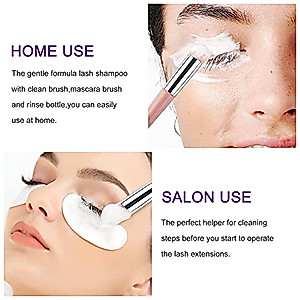 Lash Shampoo Lavender 100ml Eyelash Shampoo For Lash Extensions Eyelid Foaming Cleanser With Lash Shampoo Brush And Bottle Paraben & Sulfate Free For Salon And Self Use(lavender,100ml)