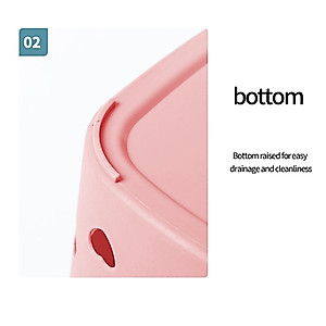 Shower Caddy Portable for College Dorm Room, Portable Shower Tote, Large Capacity Shower Organizer Basket with 2 Handle, Multifunctional Storage Basket for Bathroom Cleaning Supplies Kitchen