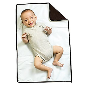 J.L. Childress Full Body Portable Baby Changing Pad, Fully Padded for Baby's Comfort, Waterproof, Opens to 19" X 30", Black, 1 Count (Pack of 1), (1105BLK)