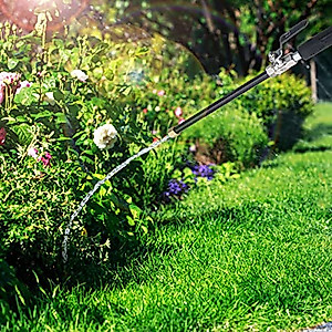 Hydro Jet High Pressure Power Washer Gun Heavy Duty Metal Watering Wand Sprayer Hydro Jet Washer Wand Hydrojet Power Washer 2 Nozzles for Window Car Cleaning Outdoor Washing