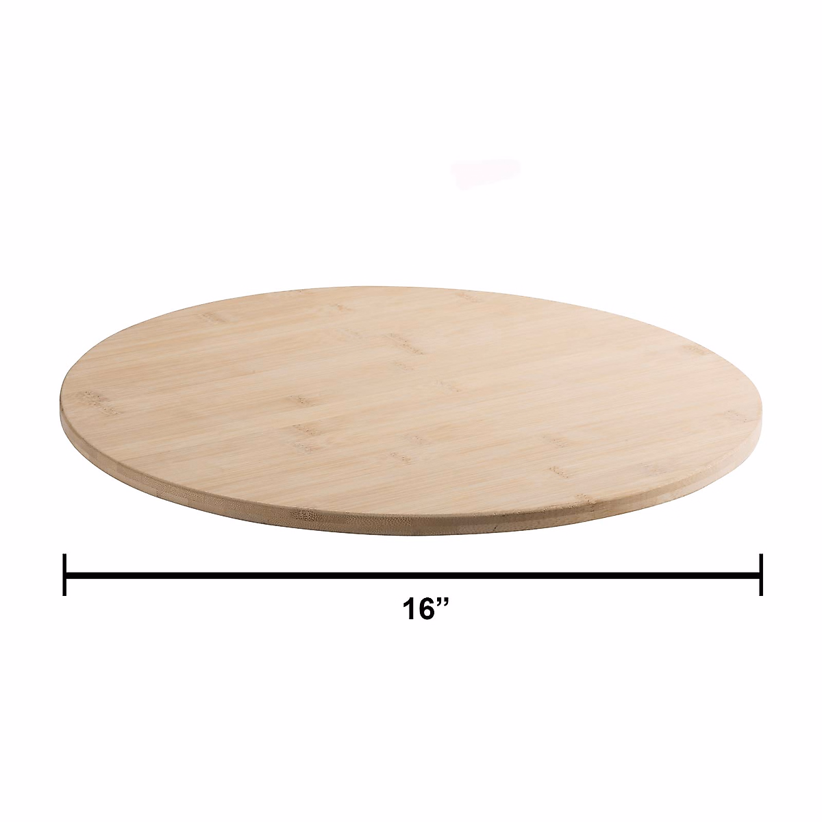 Bamboo Cutting Boards for Kitchen - Wood Cutting Board with Juice Grooves - Small Round Wood Tray & Cutting Board Meat, Wooden Cutting Boards for Kitchen Brisket Chopping Board, 16” x 0.5” Pack of 2