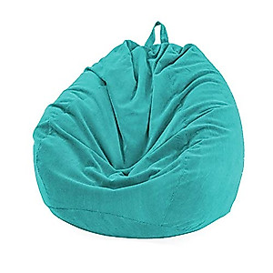 CALIDAKA Stuffed Animal Storage Bean Bag Chair Slipcover (No Beans) for Kids and Adults.Soft Premium Corduroy Stuffable Beanbag for Organizing Children Plush Toys or Memory Foam
