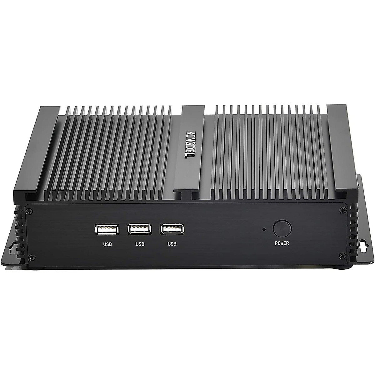 KINGDEL Fanless Industrial Mini PC with 11th Gen Core i7-1165G7 Processor 12MB Cache Up to 4.7GHz, 16GB DDR4 RAM, 1TB NVMe SSD, HD, 2xCOM, Full Metal Case, W-11 Pro