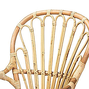 Baxton Studio Sheraton Natural Finished Rattan Armchair