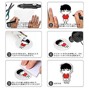 Heat Gun for Crafts Bubble Remover 6.6ft Cable Dual-Temperature 300W Heat Air Gun for Drying Paint, Clay, Embossing Heat Gun