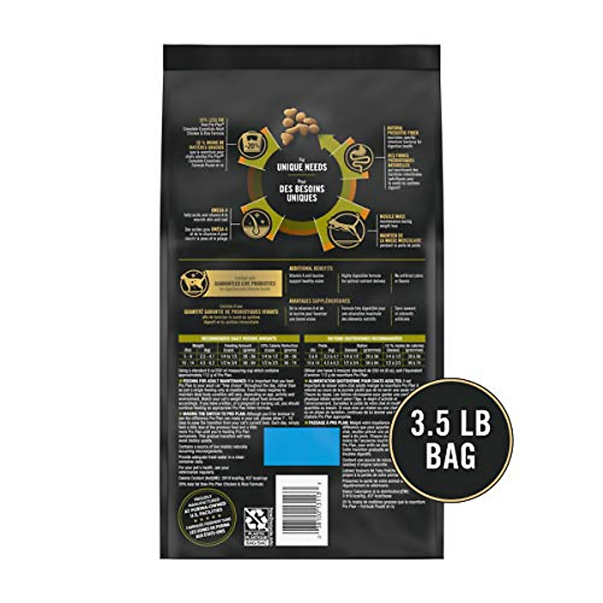 Purina Pro Plan Weight Control Dry Cat Food, Chicken and Rice Formula - 3.5 lb. Bag