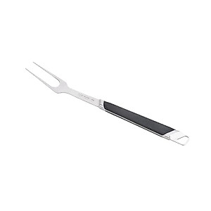 Everdure by Heston Blumenthal Premium Pack of 3 BBQ Tool Kit: Brushed Stainless Steel Tongs, Spatula and Fork with Soft Grip Handles and Hang Zone
