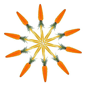 DECHOUS 10pcs Easter Decoration Easter Carrot Easter Tree Decorations and Ornaments Egg Easter Tiered Tray Decor Easter Hanging Carrot Easter Hanging Ornaments Carrot Decor Set Rabbit Foam