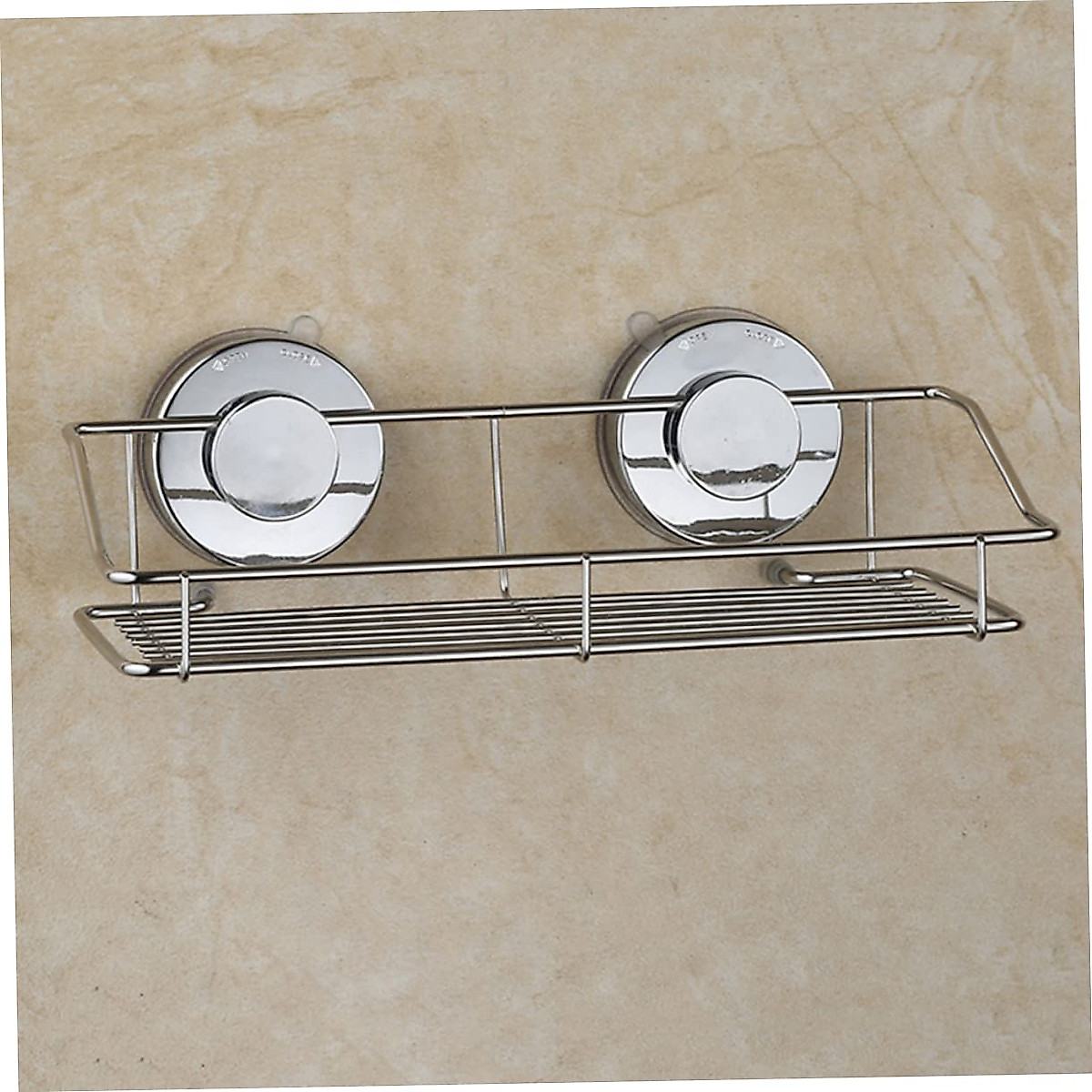 Amosfun Shower Tea Bag Holder Dish Pantry Closet for Kitchen Hindu Gods Statues Bathroom Oragnizer Green Tin Containers Seashell Flower Pot Kitchen Storage Pantry Suction Shelf