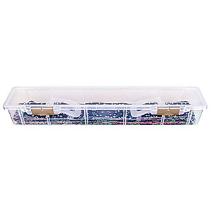 ArtBin 6999AB Fabric Strip Case - Crafts, Quiliting & Sewing Organizer, [1] Plastic Storage Case, Clear