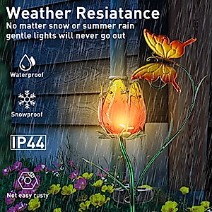 voona Solar Stake Light Tulips Solar Garden Lights