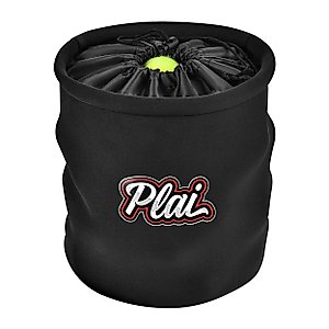 Plai Portable Tennis Ball Hopper Basket - Great for Tennis Training & Fast Feeder for Tennis Balls, Pickleball, Table Tennis or Baseball Balls, Fits Around Any Waist - Holds 50+ Tennis Balls