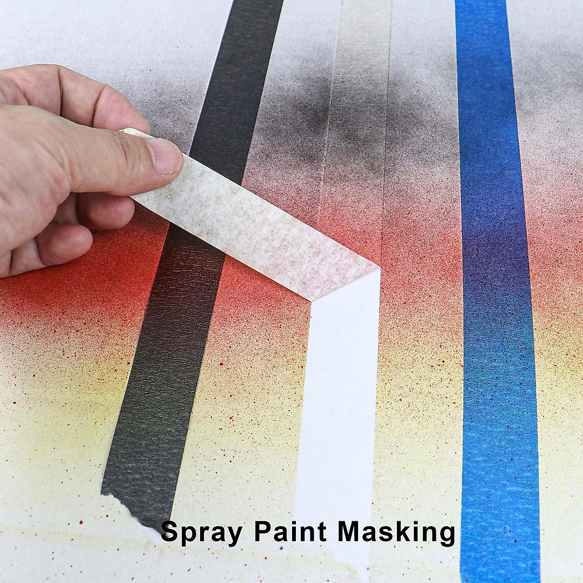 DOAY 3 Pack White Painters Tape - Masking Tape 1 inch Wide - Multi-Surface, Smart Adhesion, Indoor & Outdoor Use - Paint Tape for DIY, Labeling, Art, Car, General Purpose - 270FT Total