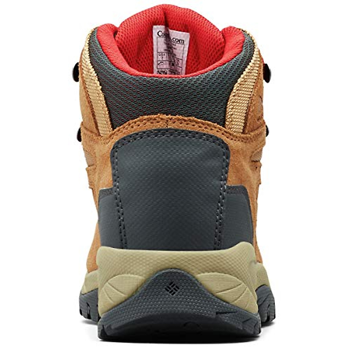 Columbia womens Newton Ridge Plus Waterproof Amped Hiking Boot, Elk/Mountain Red, 8.5 Wide US