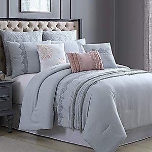 Amrapur Overseas Kinley 8-Piece Embroidered Comforter Set Queen