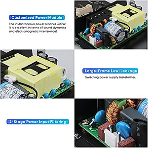 SMSL AO200 Digital Power Amplifier MA12070×2 Chip 150W×150W USB/XLR/RCA Input 2 Channel HiFi Desktop Amp with Remote Control for Subwoofer/Passive Speaker