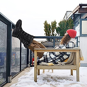 DREAM PAIRS Women's Warm Faux Fur Lined Mid-Calf Winter Snow Boots,Size 10,Maine/Black,Maine