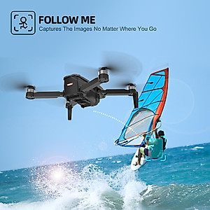 LMRC LM12 Drones with Camera for Adults 4k, GPS Auto Return, 40 Mins Flight, 5G Live Transmission, Foldable FPV Drones with Brushless Motor, Beginner Mode, Follow Me, Circle Fly, Waypoint, 2 Batteries