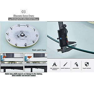 ITALS Glass Lazy Susan Turntable 20inch 24inch 28inch 30inch 34inch 38inch Large Rotating Serving Tray Round Table Revolving Plate Tempered Glass Swivel Tray, Thick 8mm (Size : 100cm/38Inch)