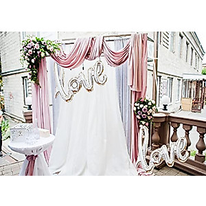 40Inch Silver Love Balloon for Bridal Shower Wedding Valentine's Day Supplies 2Pcs