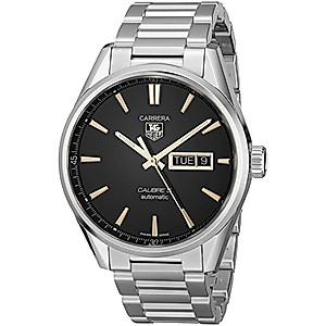 TAG Heuer Men's WAR201C.BA0723 Carrera Analog Display Swiss Automatic Silver Watch