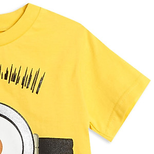 Despicable Me Minions Infant Baby Boys Graphic T-Shirt and Shorts Outfit Set Yellow-Black 18 Months