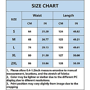 Clearance Women 6 Pockets High Waisted Cargo Pants Wide Leg Casual Pants Combat Military Trouser Red